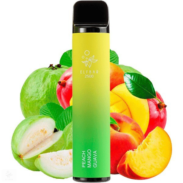 ELF BAR 2500 PEACH MANGO GUAVA 2%